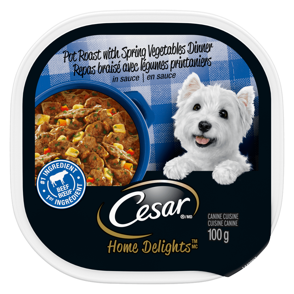 CESAR® HOME DELIGHTS™ Wet Dog Food, Pot Roast with Spring Vegetables ...