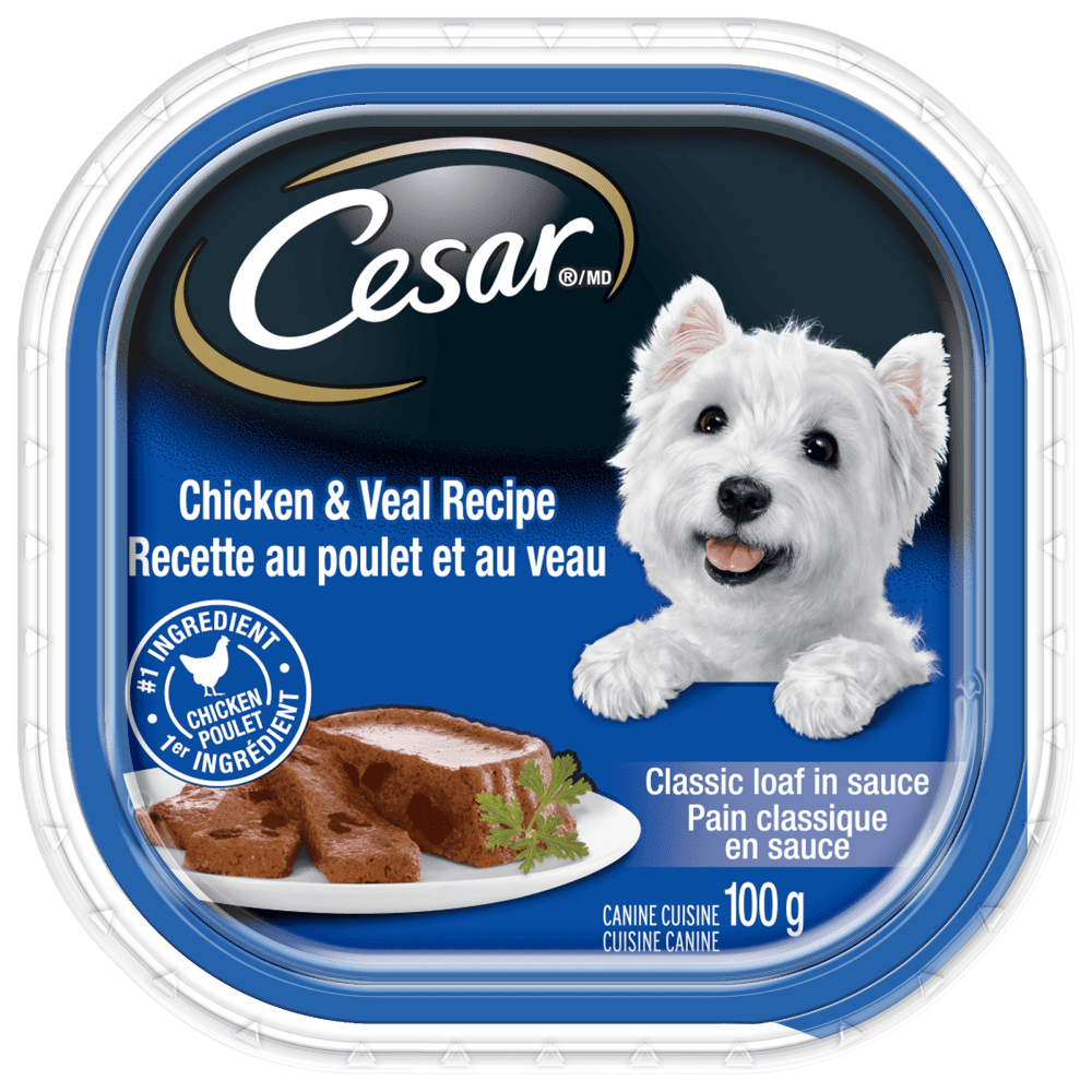 CESAR® Classic loaf in sauce Wet Dog Food, Chicken & Veal Recipe