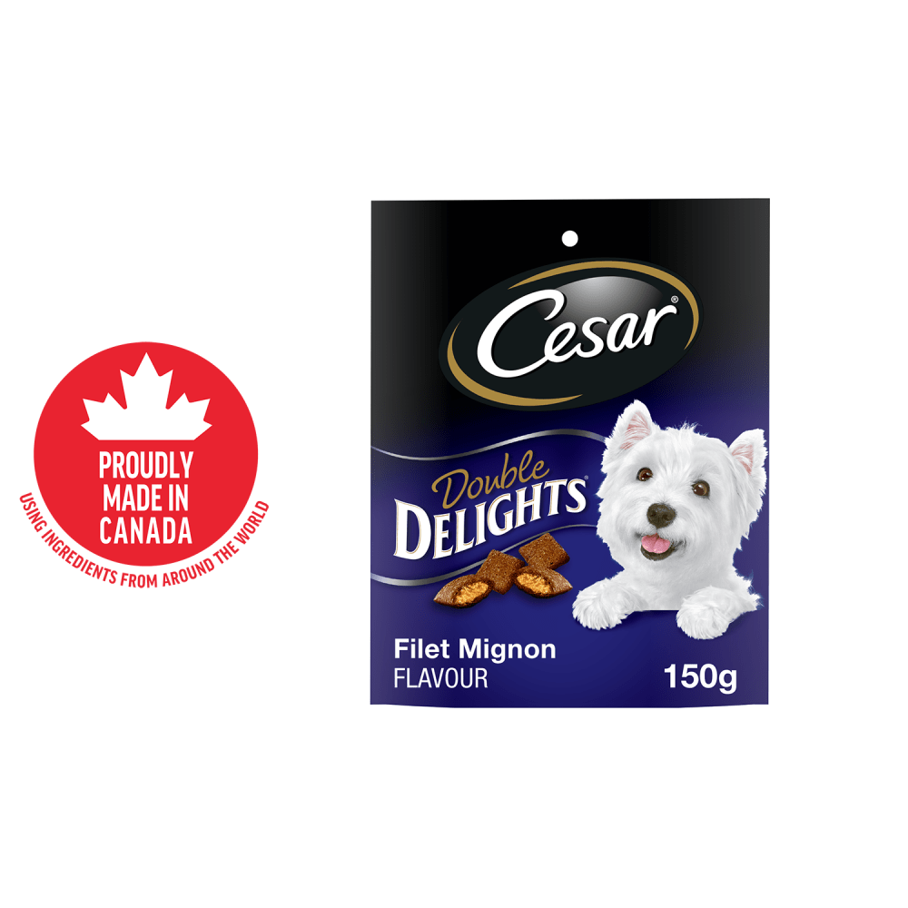 CESAR® DOUBLE DELIGHTS™ Small Dogs Adult Dog Treats Filet Mignon Flavour